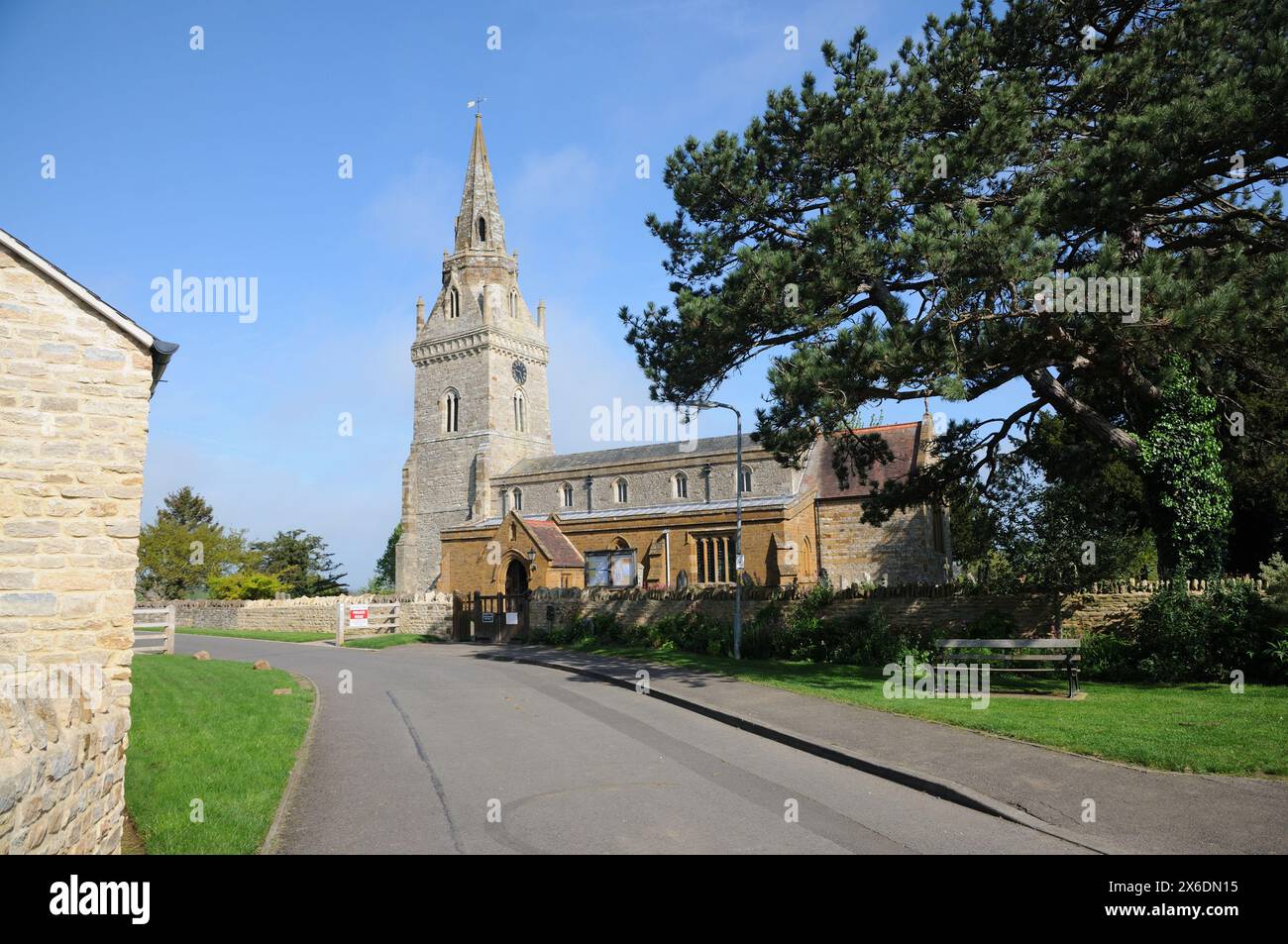 St John the Baptist Church, Piddington, Northamptonshire Stock Photo ...