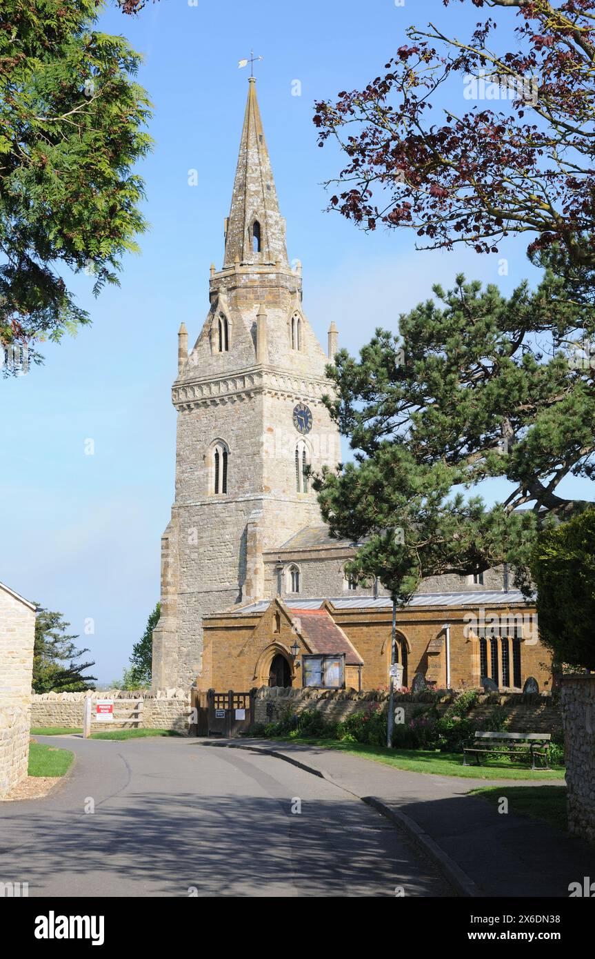 St John the Baptist Church, Piddington, Northamptonshire Stock Photo ...