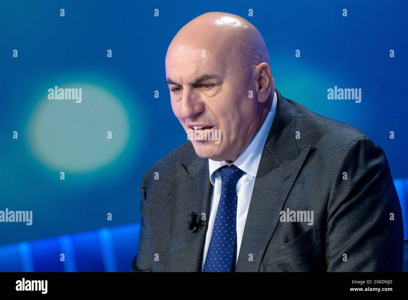 Roma, Italia. 14th May, 2024. Il Ministro della Difesa Guido Crosetto ospite della trasmissione ...