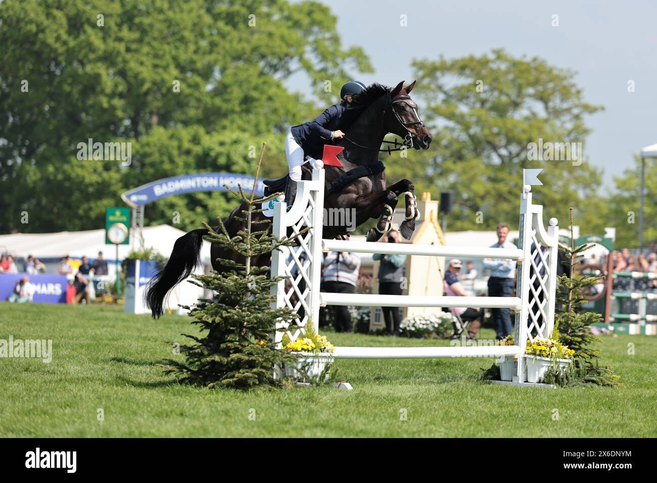 Helen Bates of Great Britain with Carpe Diem during showjumping at ...