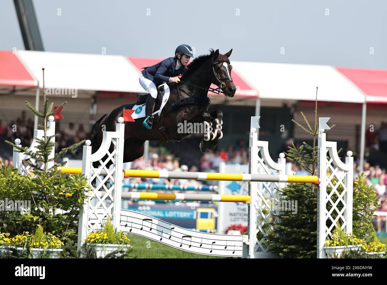 Helen Bates of Great Britain with Carpe Diem during showjumping at ...