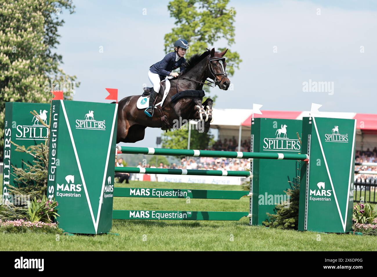 Helen Bates of Great Britain with Carpe Diem during showjumping at ...