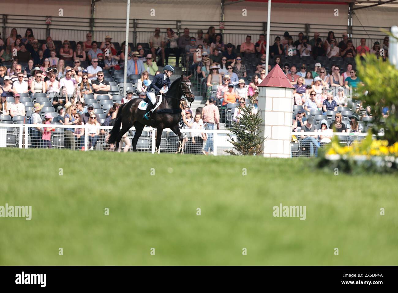Helen Bates of Great Britain with Carpe Diem during showjumping at ...