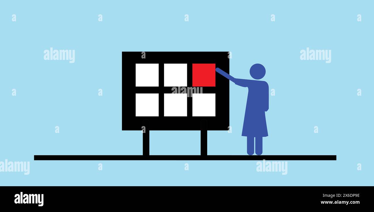 Woman pointing silhouette hi-res stock photography and images - Alamy