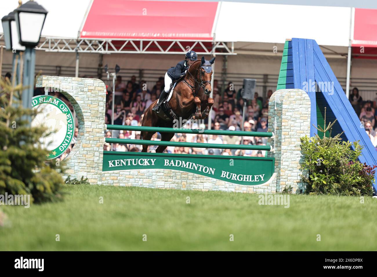 Sammi Birch of Australia with Finduss Pfb during showjumping at ...