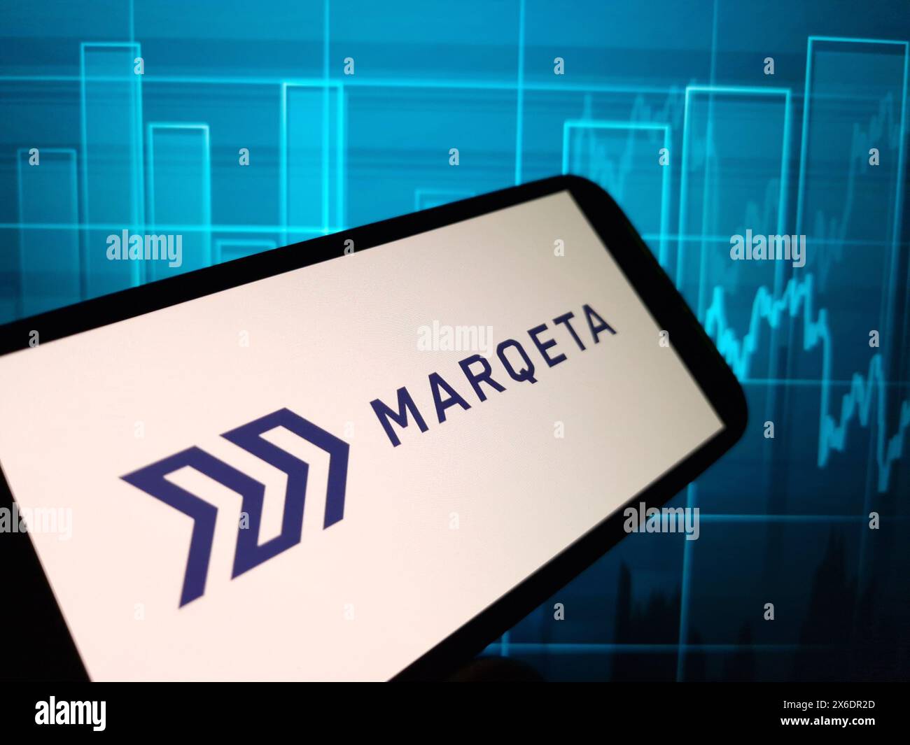 Konskie, Poland - May 13, 2024: Marqeta company logo displayed on ...