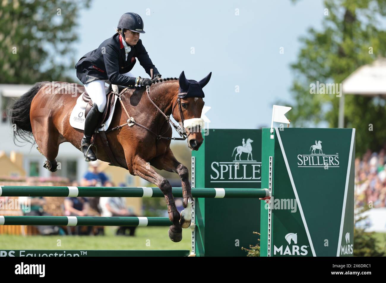 Pippa Funnell of Great Britain with Mcs Maverick during showjumping at ...