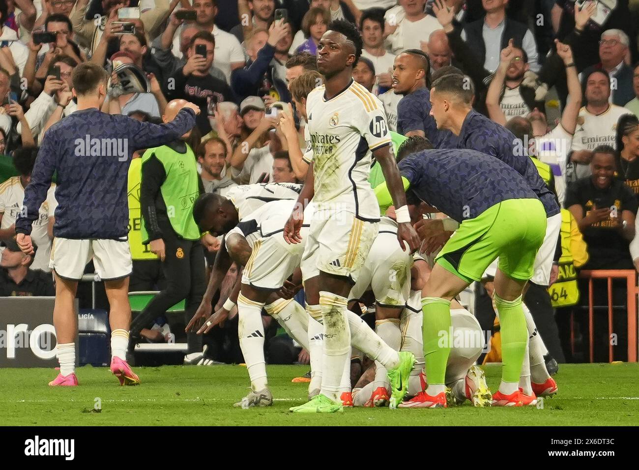 Celebration Goal Joselu of Real Madrid during the UEFA Champions League ...