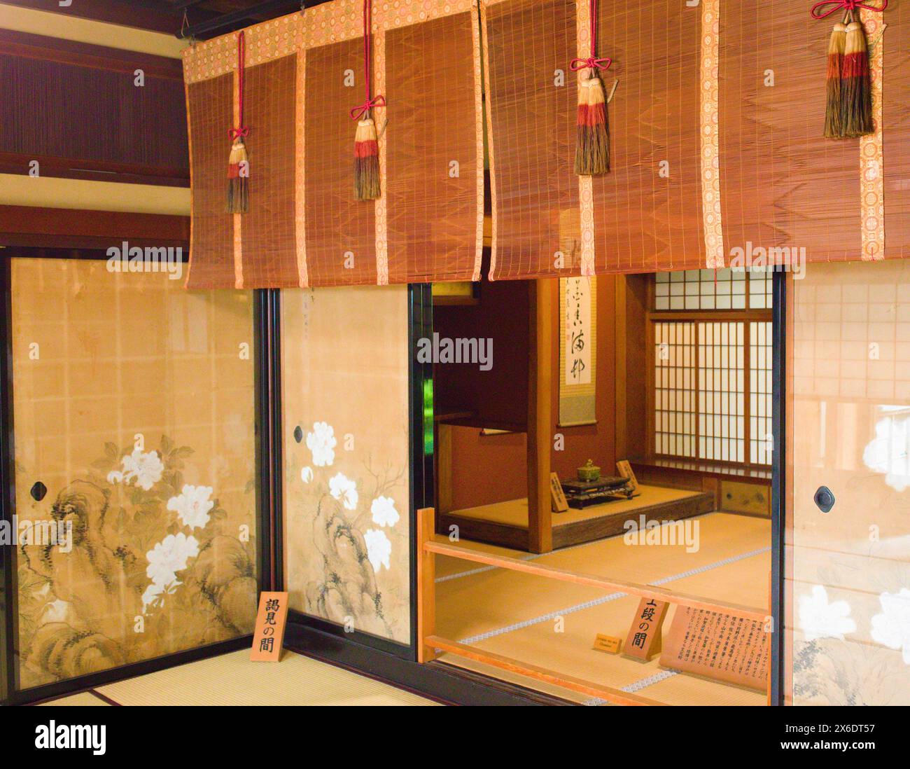 Japan, Kanazawa, Nagamachi, samurai district, Nomura House, interior ...