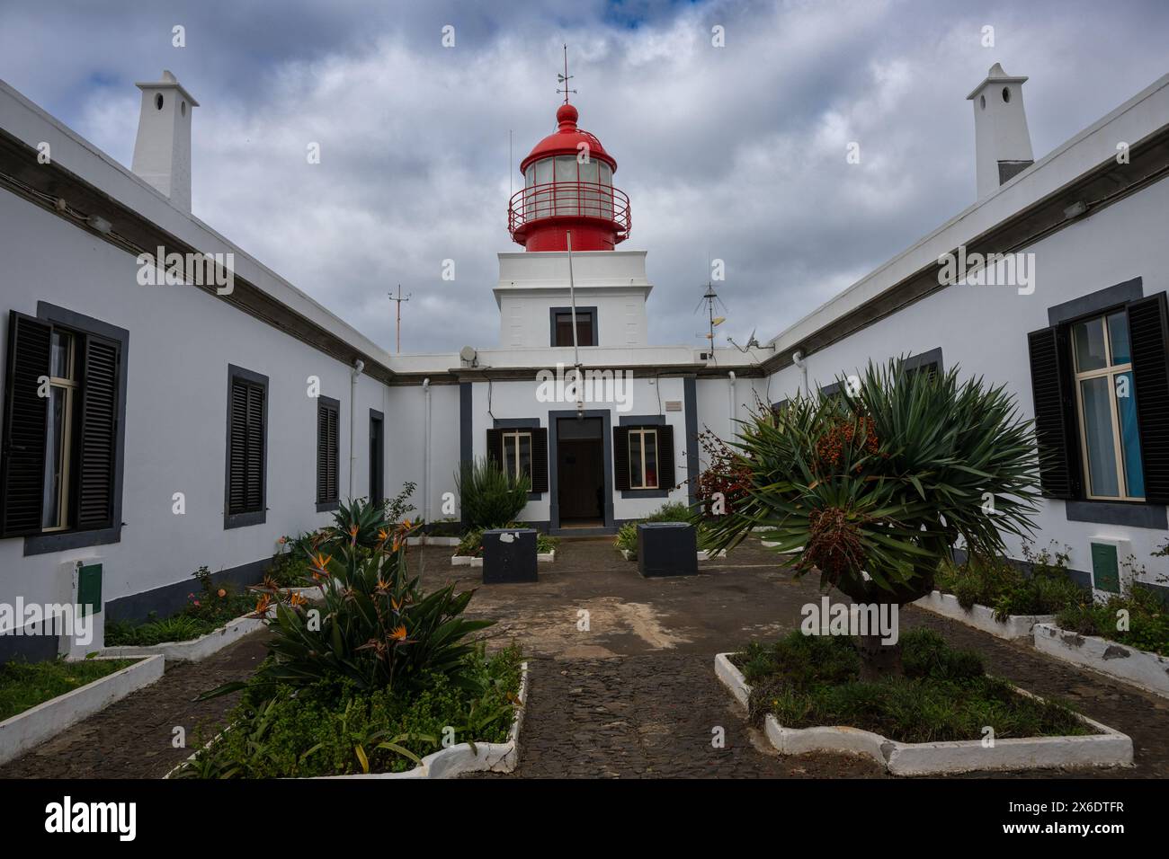 Courtyard of the Lighthouse Farol da Ponta do Pargo, Ponta do Pargo ...