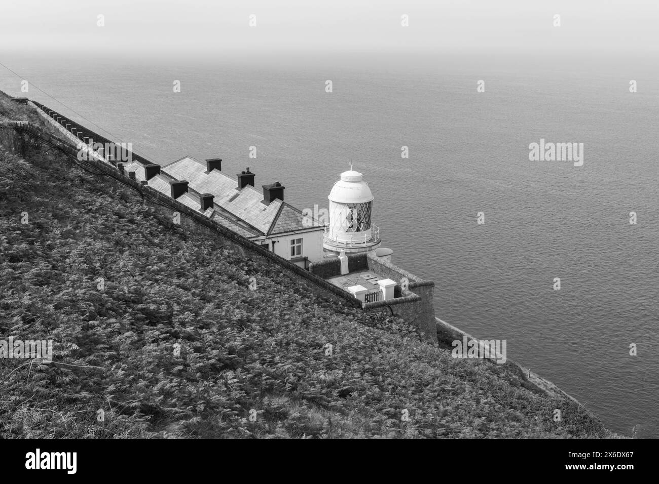 Photo of the Foreland lighthouse at Foreland Point on the north Devon ...