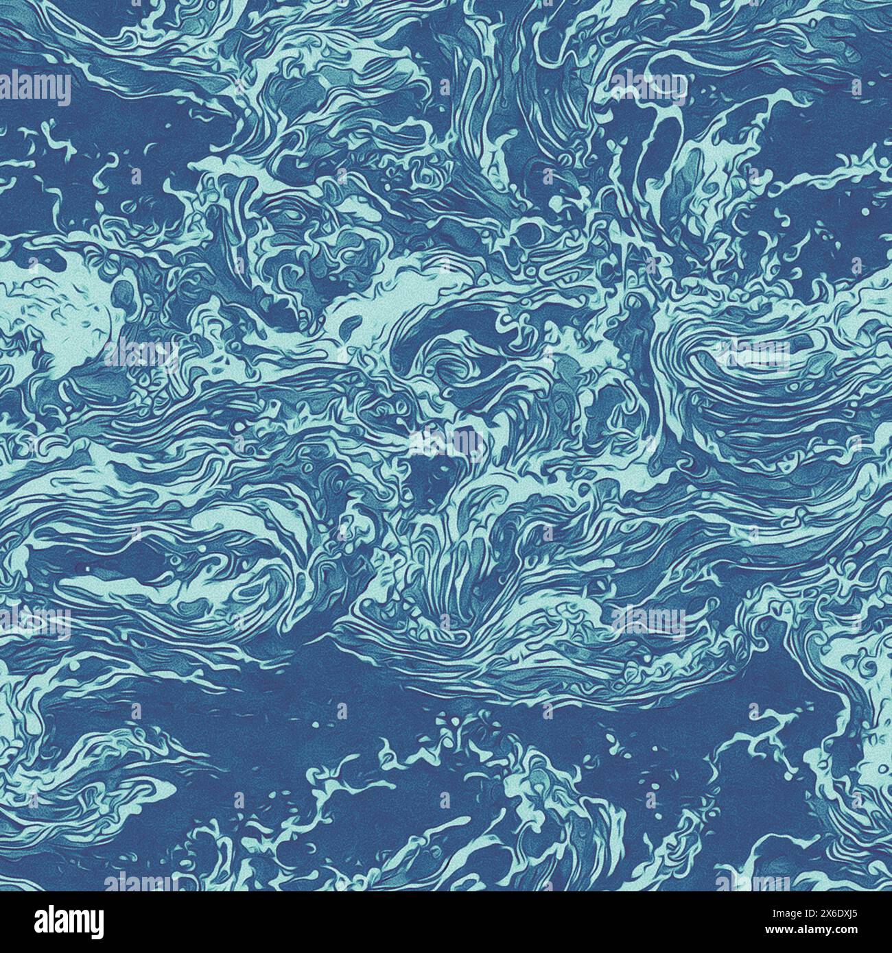 Seamless abstract choppy water vintage noisy style, contemporary ...