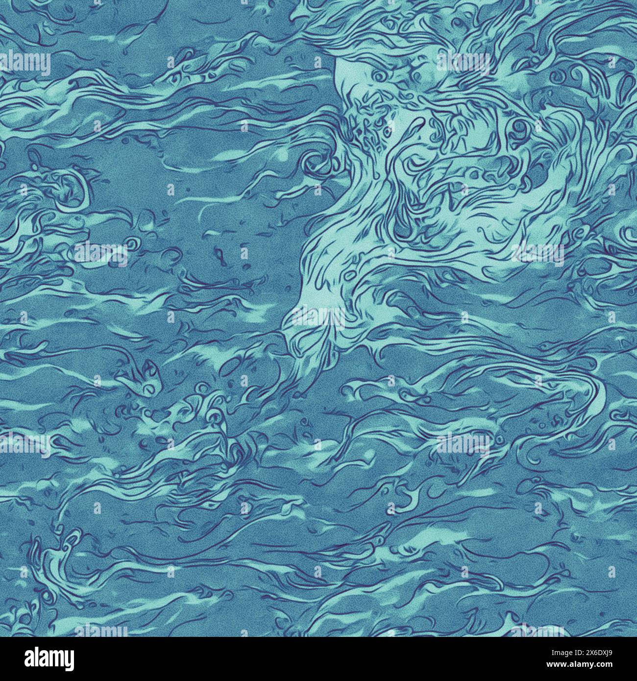 Seamless abstract open sea vintage noisy style, contemporary tileable ...