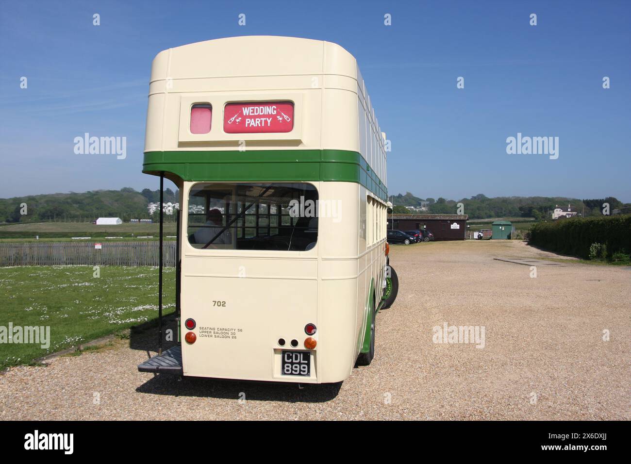 A Southern Vectis vintage open top bus named The Old Girl being used ...