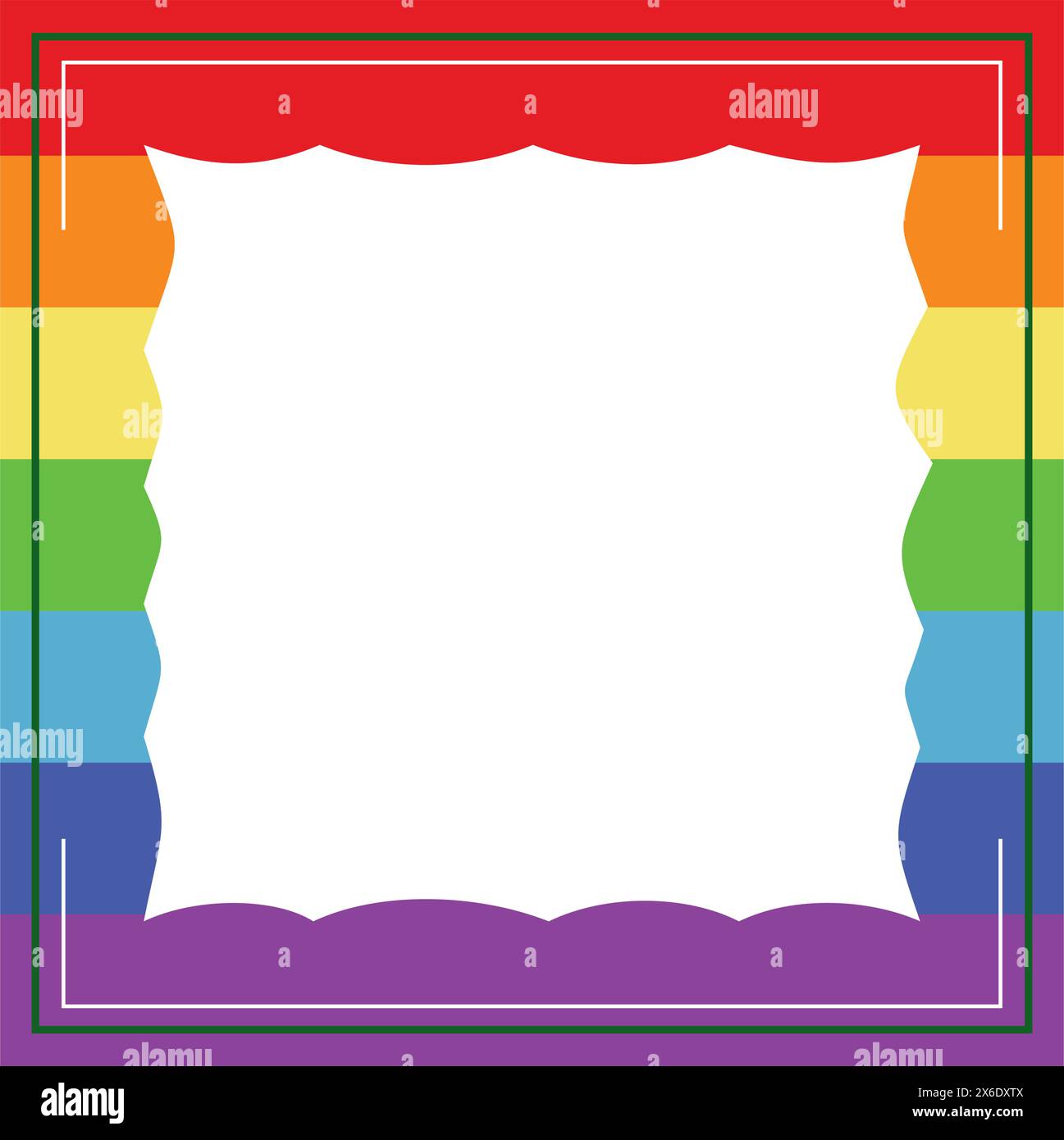 Rainbow and white background color with stripe line shape. Suitable for ...