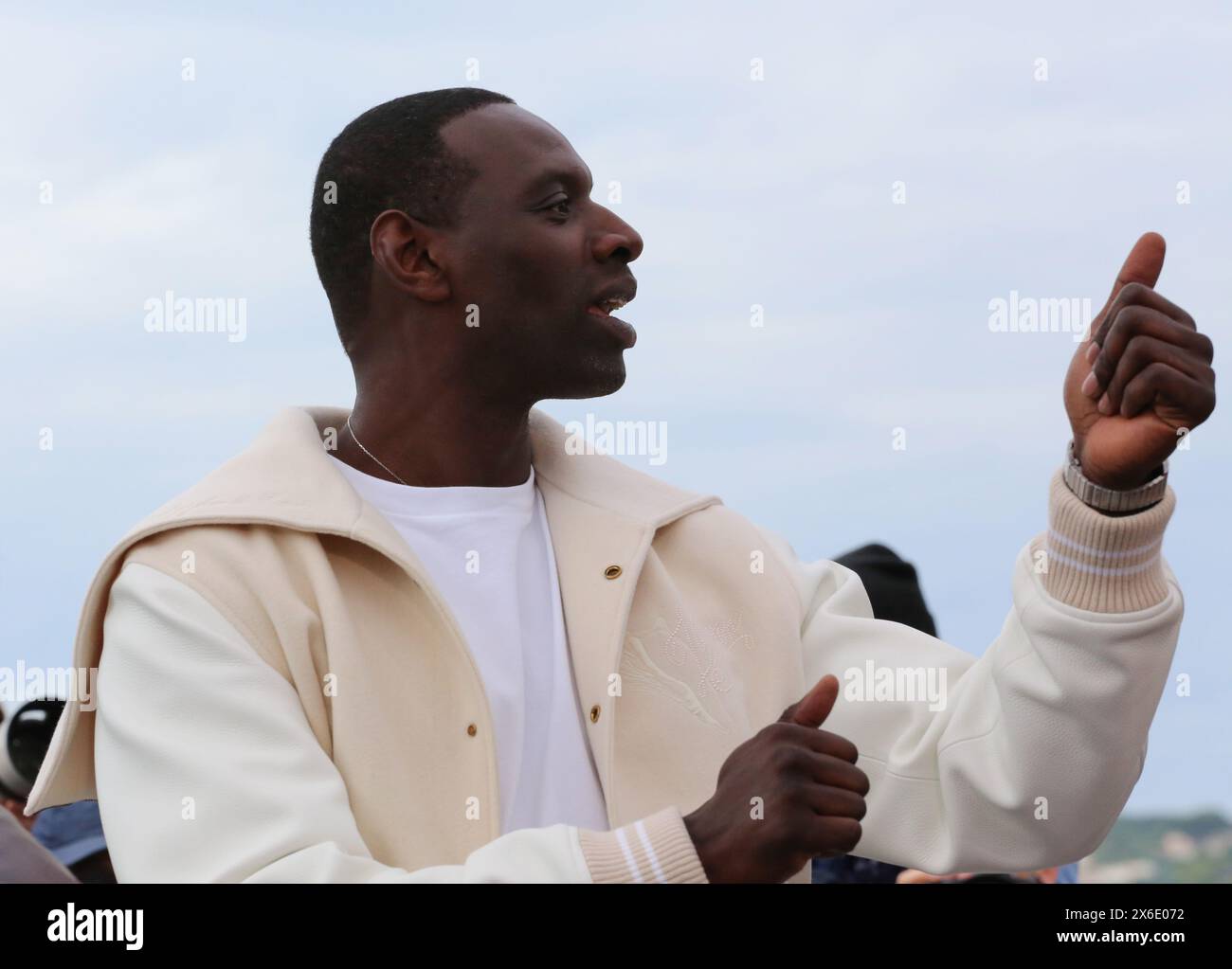 Cannes, France. 14th May, 2024. Actor Omar Sy at the Jury photo call at ...
