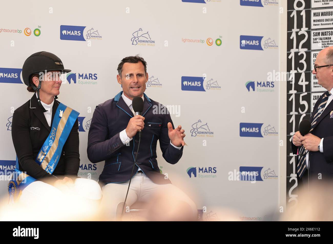 Alexander Bragg at the winners’ press conference at Badminton Horse ...