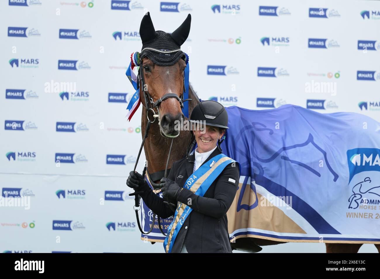 Winner Caroline Powell with Greenacres Special Cavalier after Badminton ...