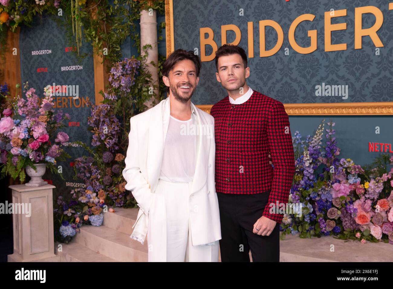 Jonathan Bailey and Luke Newton are attending Netflix's ''Bridgerton ...