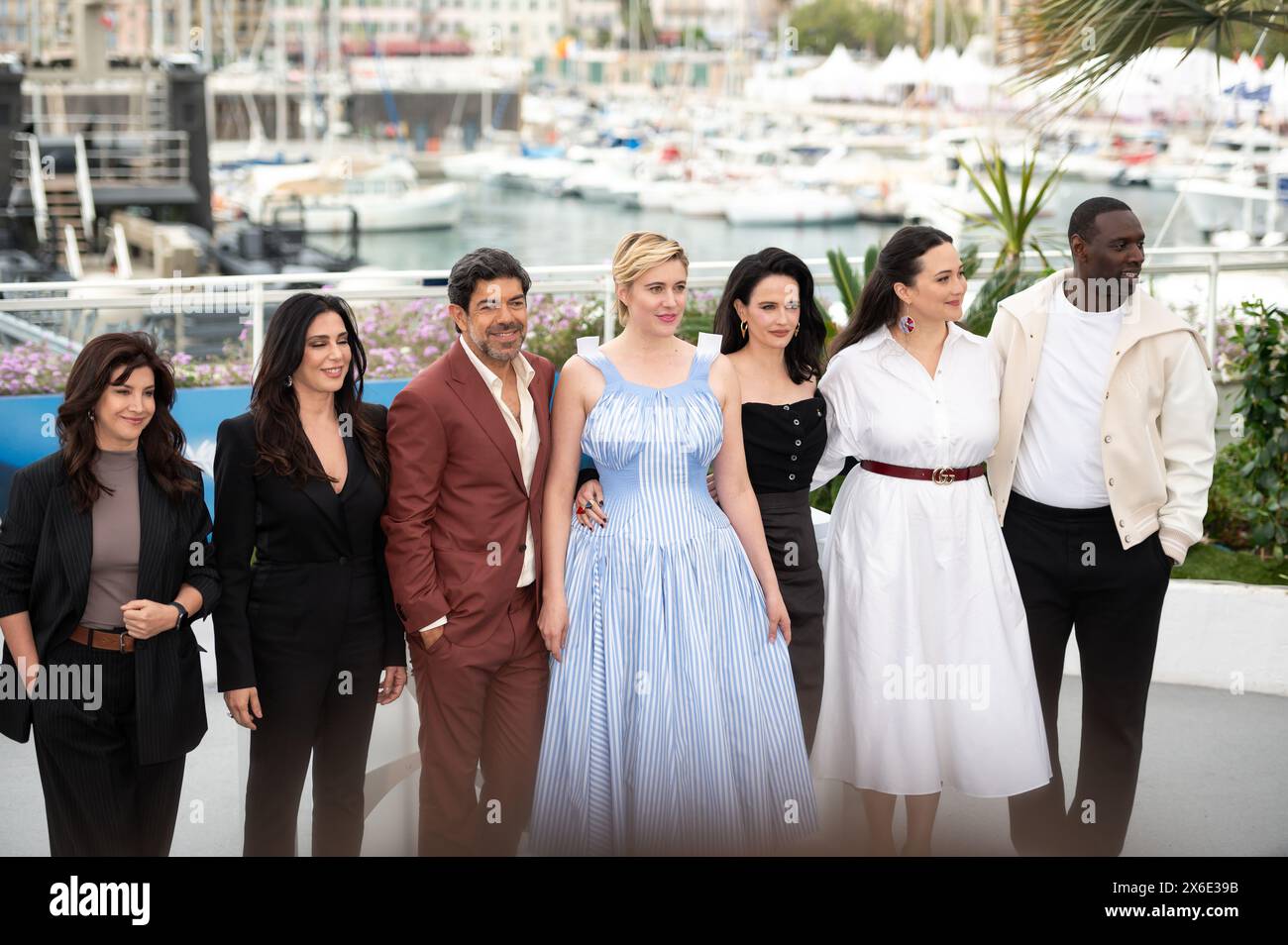 Members of the Jury of the 77th Cannes Film Festival are standing ...