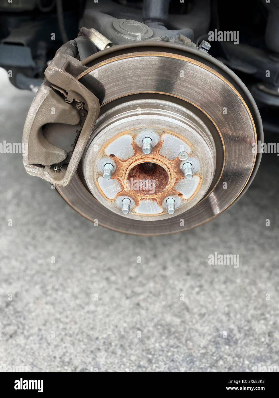 Close up rusty car brake hi-res stock photography and images - Alamy