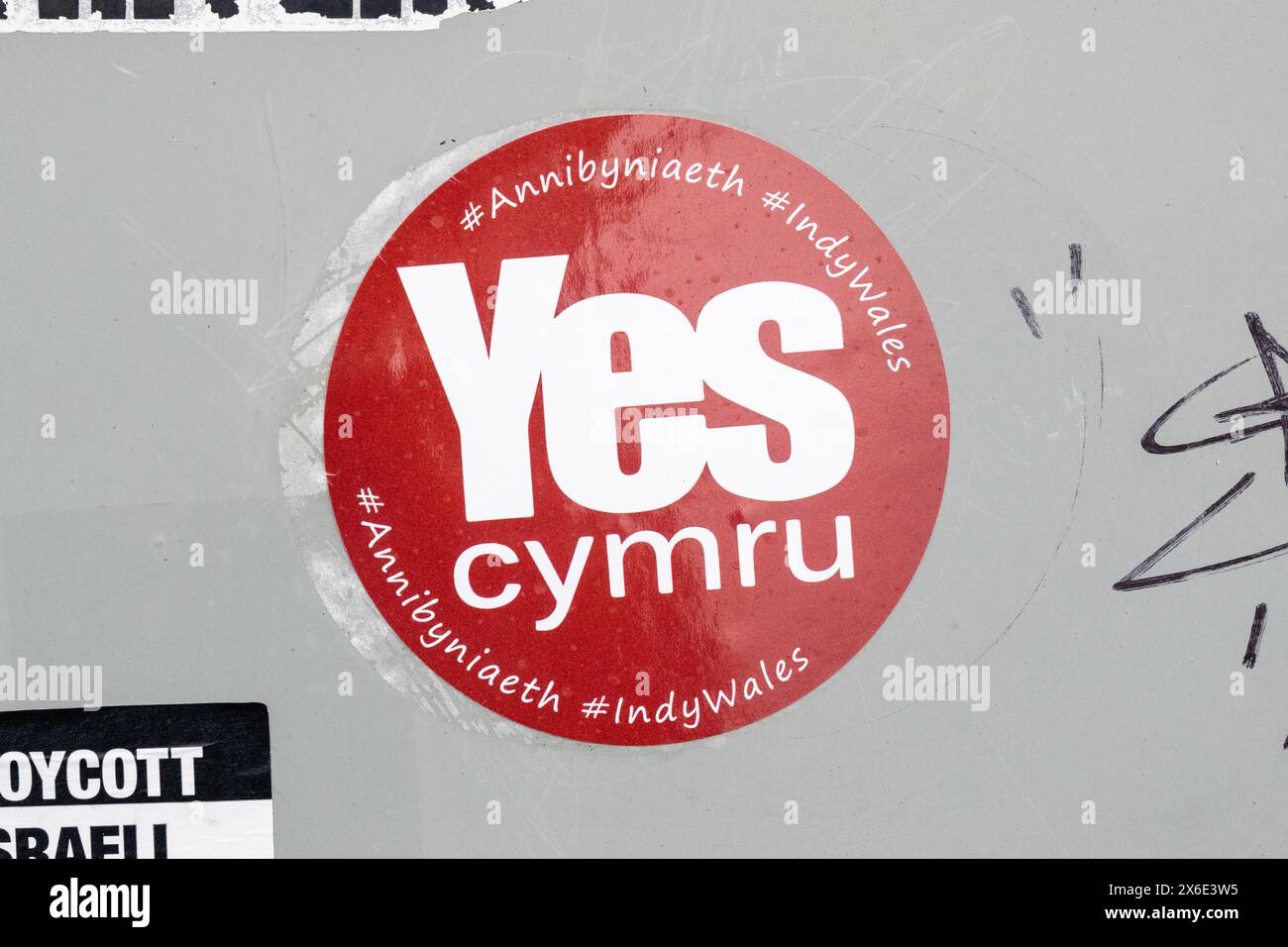 Welsh independence sticker hi-res stock photography and images - Alamy