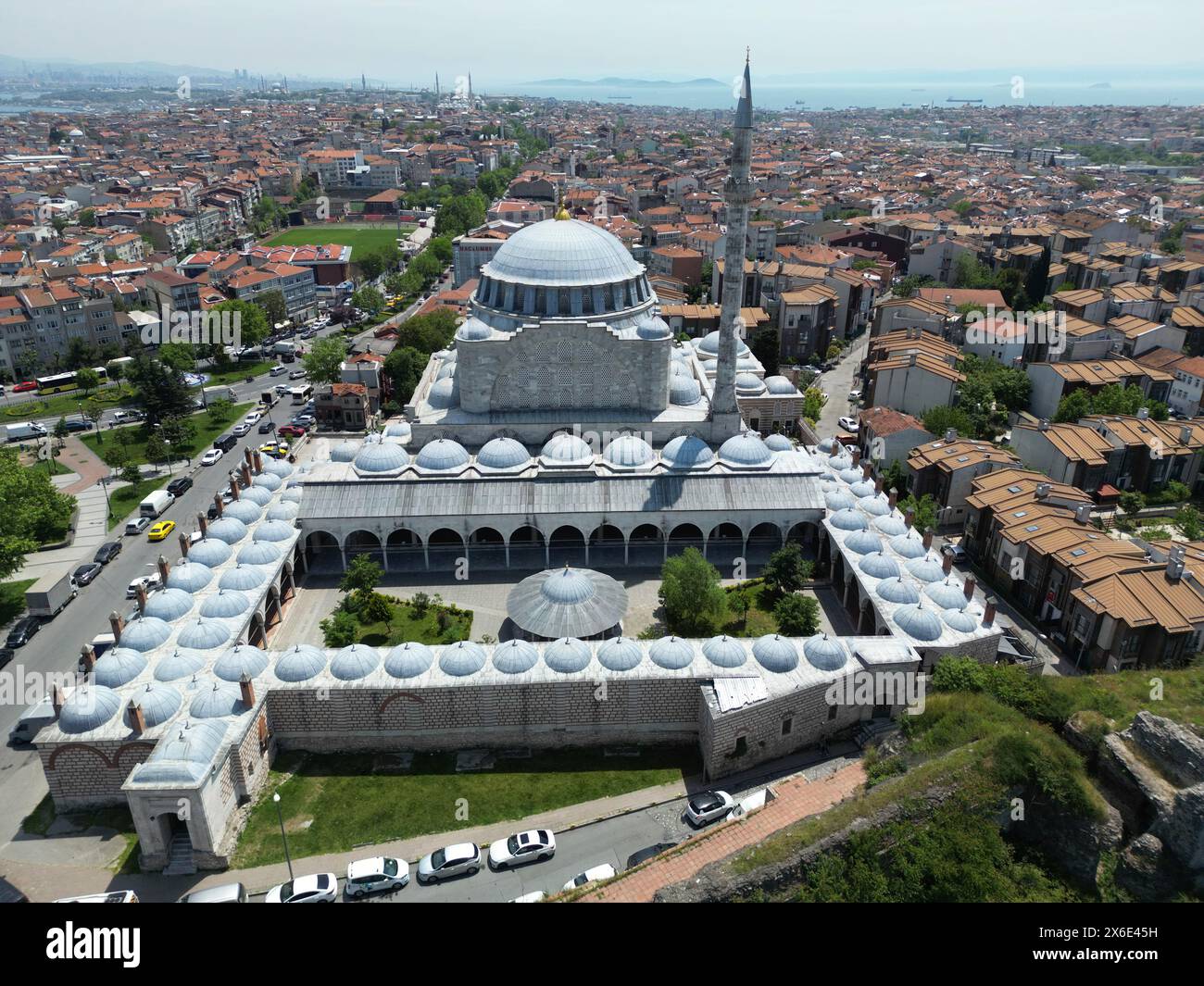 Mihrimah Sultan Mosque and Complex, located in Edirnekapi district of ...