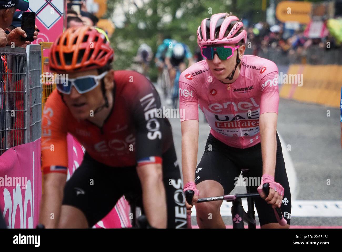 Bocca Della Selva, Italy. 14th May, 2024. Tadej Poga?ar is a Slovenian road cyclist who races ...