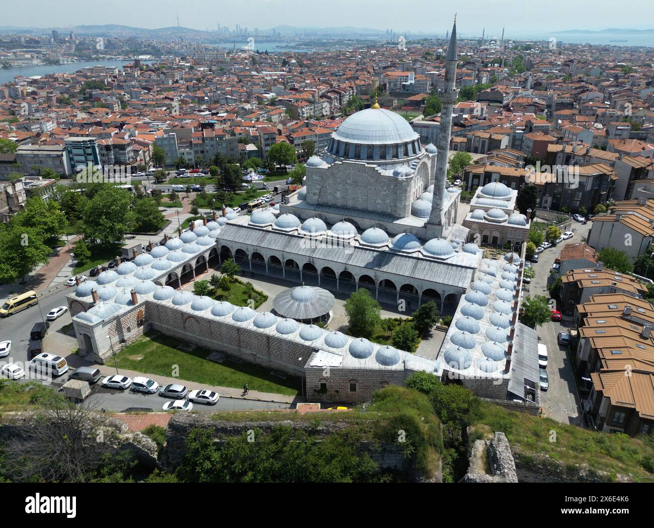 Mihrimah Sultan Mosque and Complex, located in Edirnekapi district of ...
