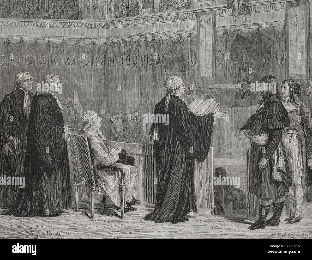 French Revolution. Judgment of King Louis XVI of France, December 1792 ...