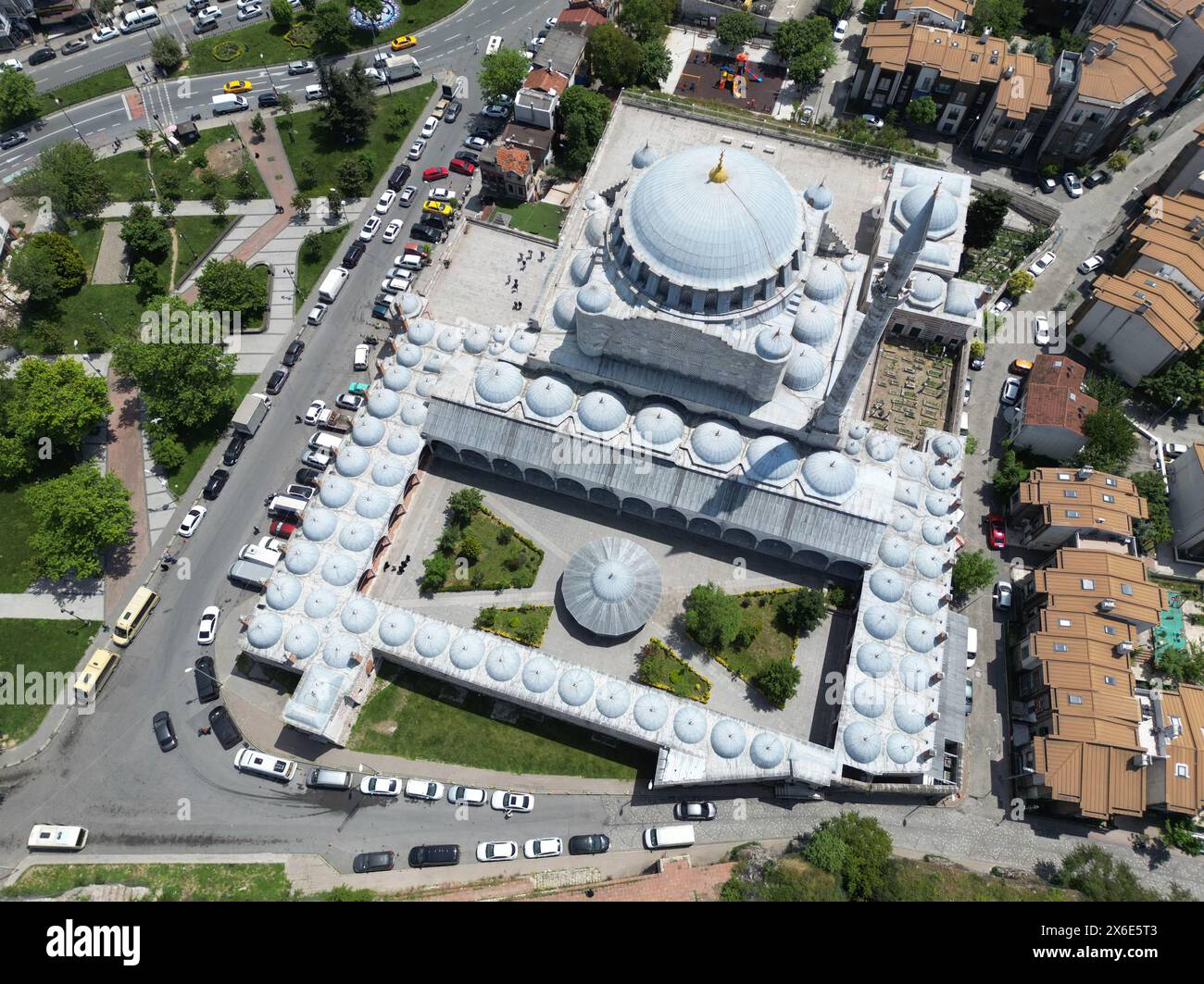 Mihrimah Sultan Mosque and Complex, located in Edirnekapi district of ...
