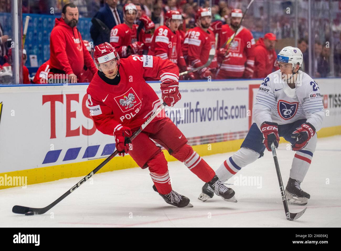 Ostrava, Czech Republic. 14th May, 2024. L-R Kamil Walega (POL) and ...