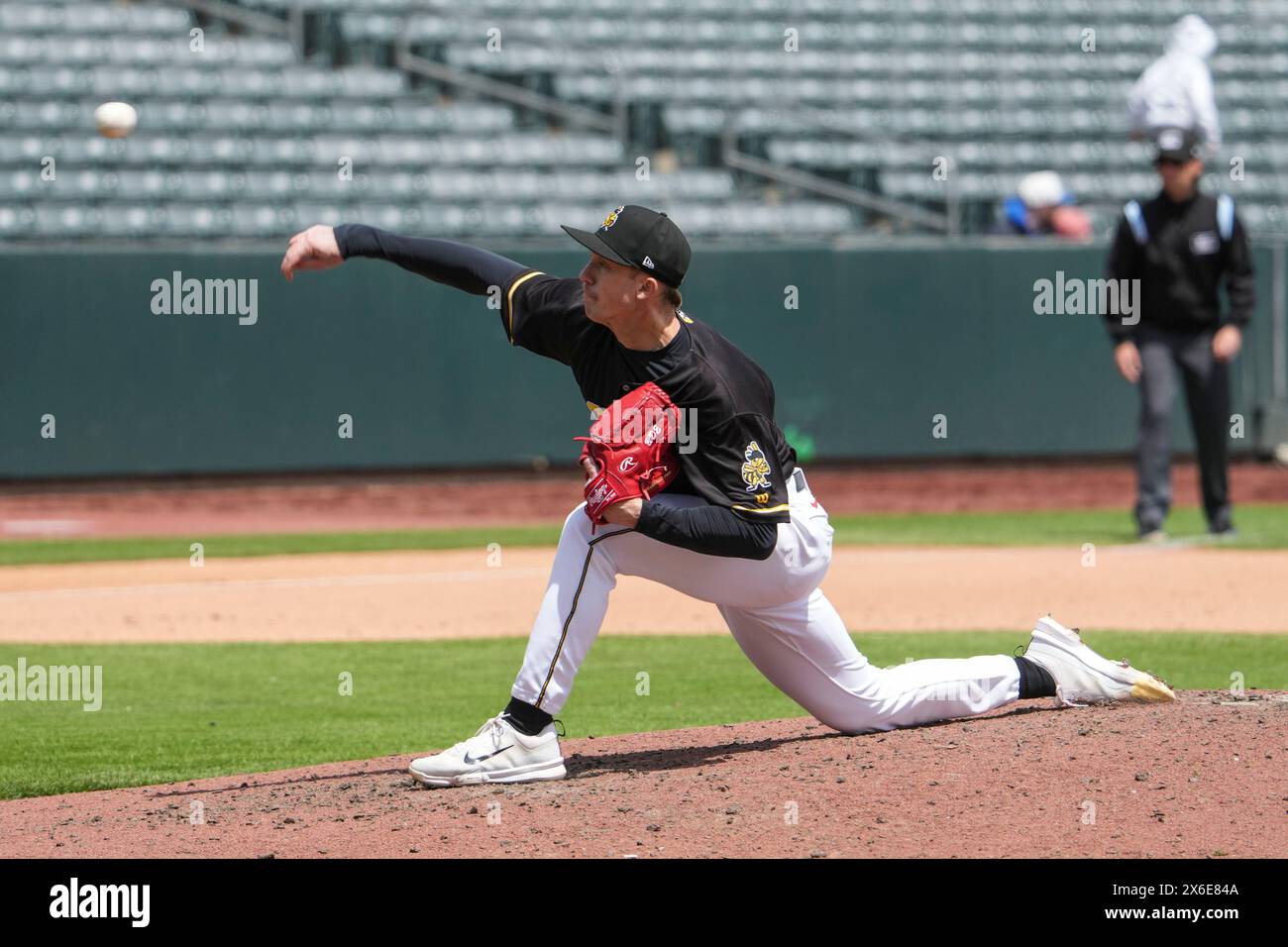 Salt Lake UT, USA. 8th May, 2024. Salt Lake pitcher Ryan Miller (9 ...