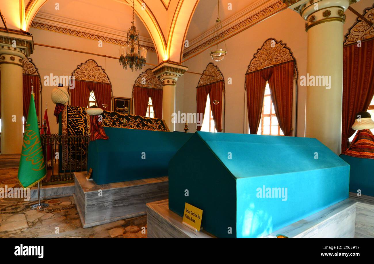 The Tomb of Orhan Gazi, the 2nd sultan of the Ottoman Empire, is ...
