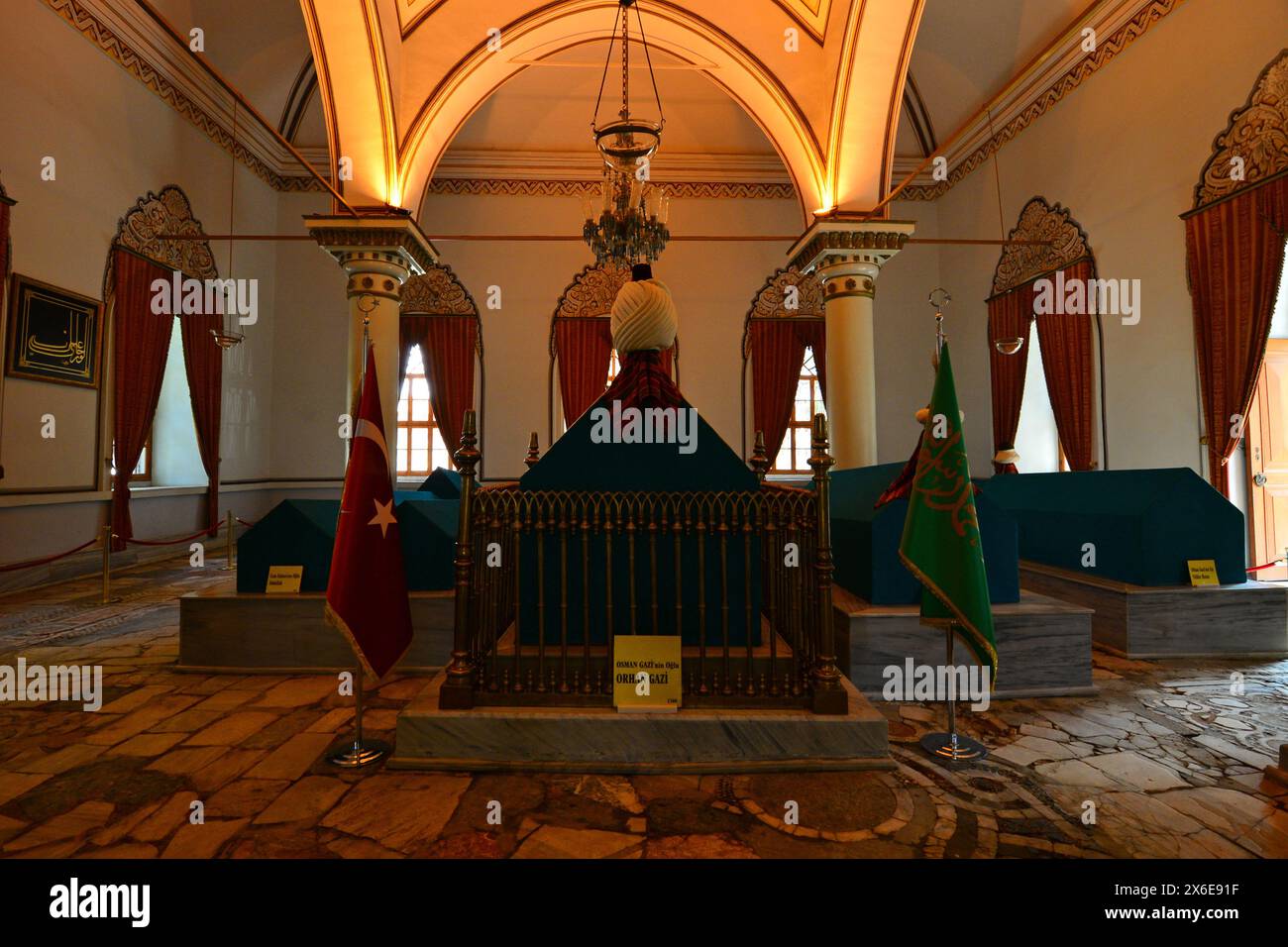 The Tomb of Orhan Gazi, the 2nd sultan of the Ottoman Empire, is ...