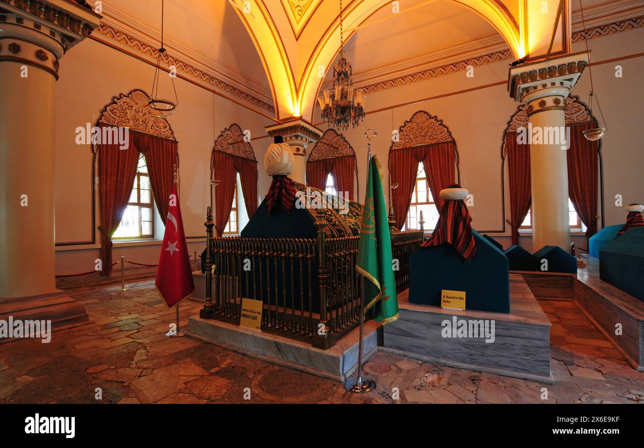 The Tomb of Orhan Gazi, the 2nd sultan of the Ottoman Empire, is ...
