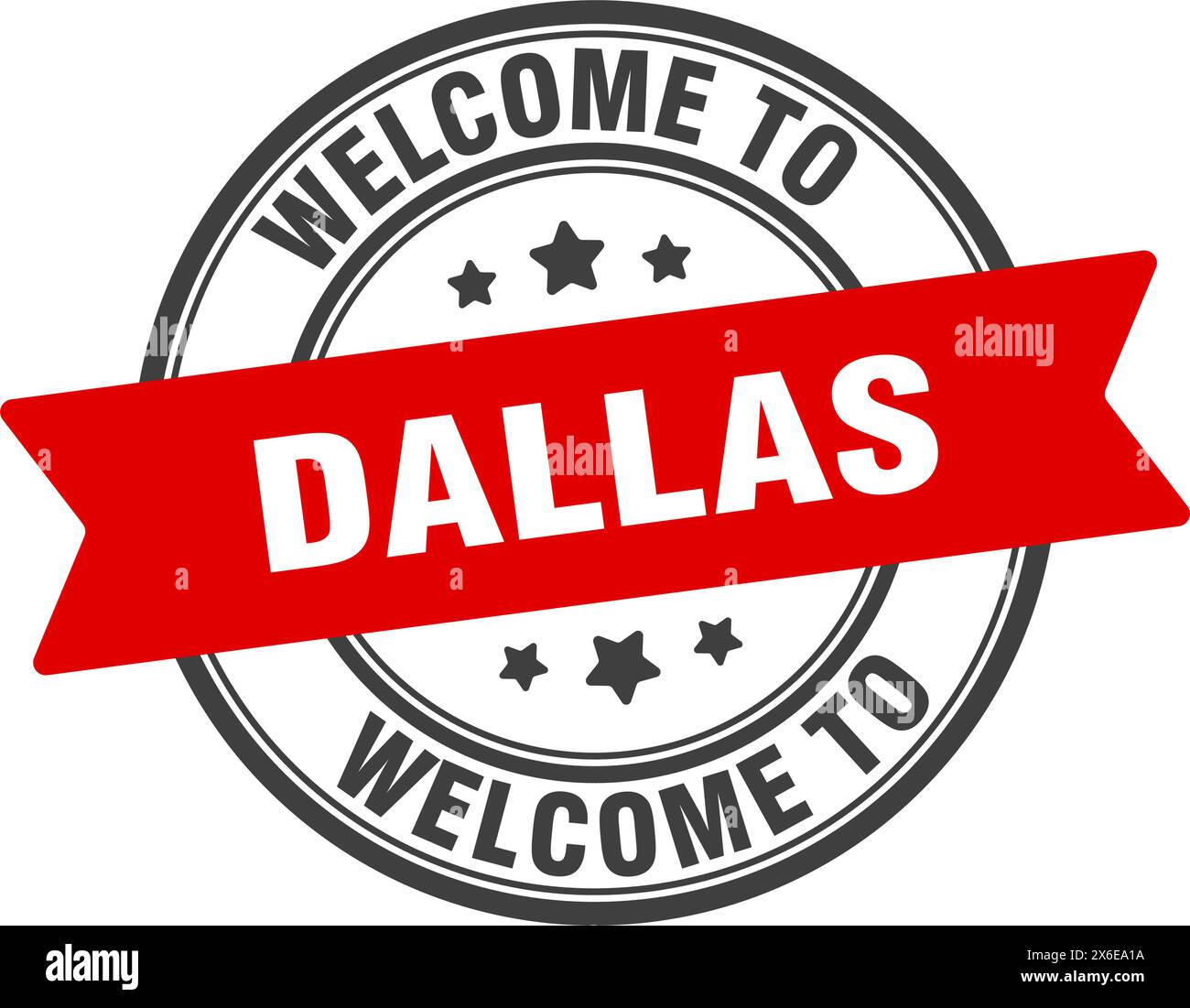 Welcome to Dallas stamp. Dallas round sign isolated on white background ...