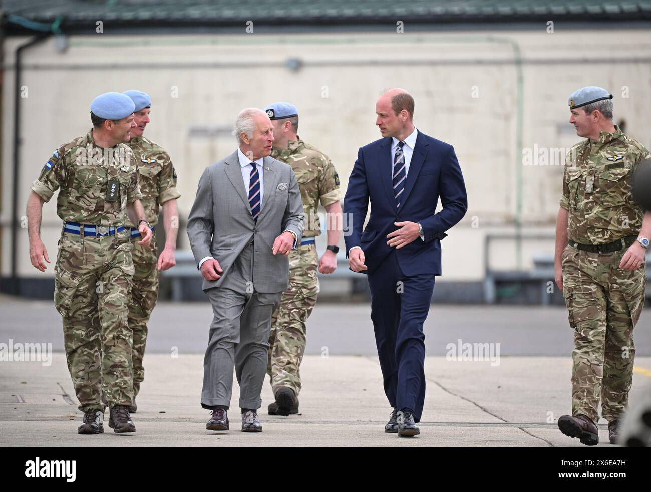 Middle Wallop, England. UK. 13 May, 2024. King Charles III and Prince ...