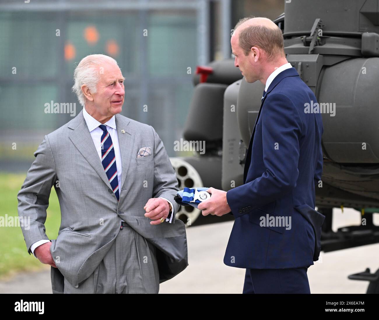 Middle Wallop, England. UK. 13 May, 2024. King Charles III and Prince ...
