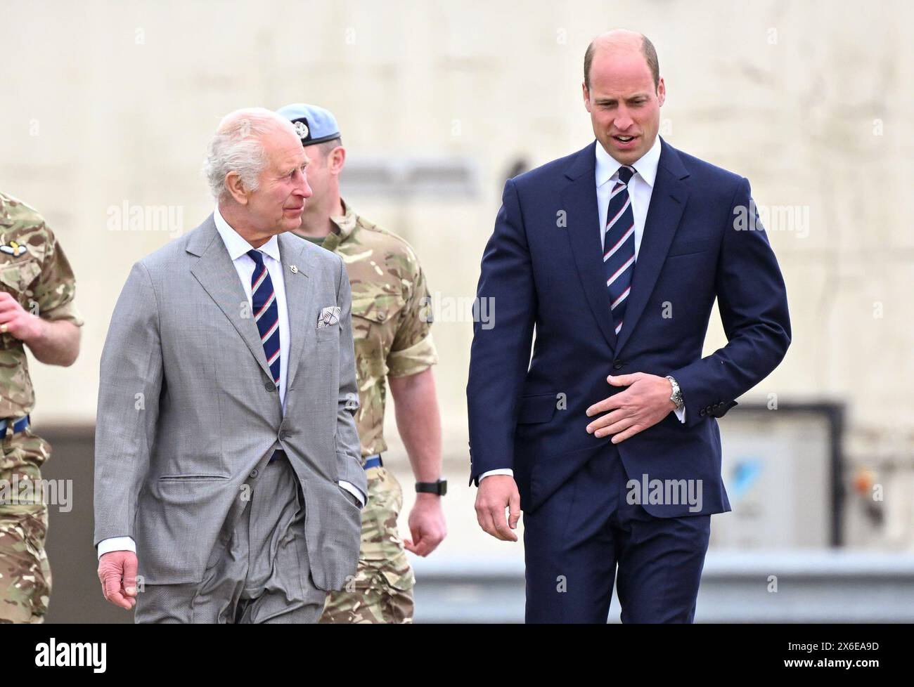 Middle Wallop, England. UK. 13 May, 2024. King Charles III and Prince ...