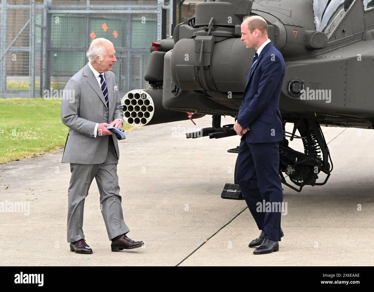 Middle Wallop, England. UK. 13 May, 2024. King Charles III and Prince ...