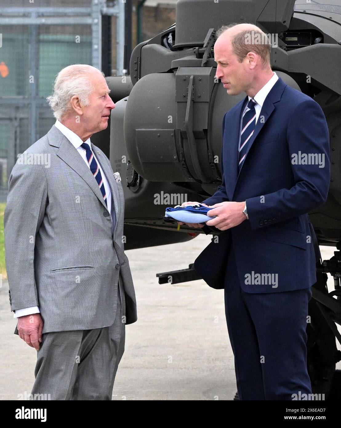 Middle Wallop, England. UK. 13 May, 2024. King Charles III and Prince ...
