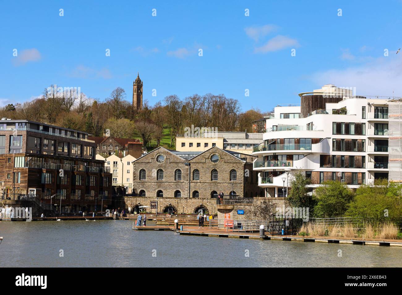 Bristol, England- March 29, 2024: Beautiful views of The dock at ...