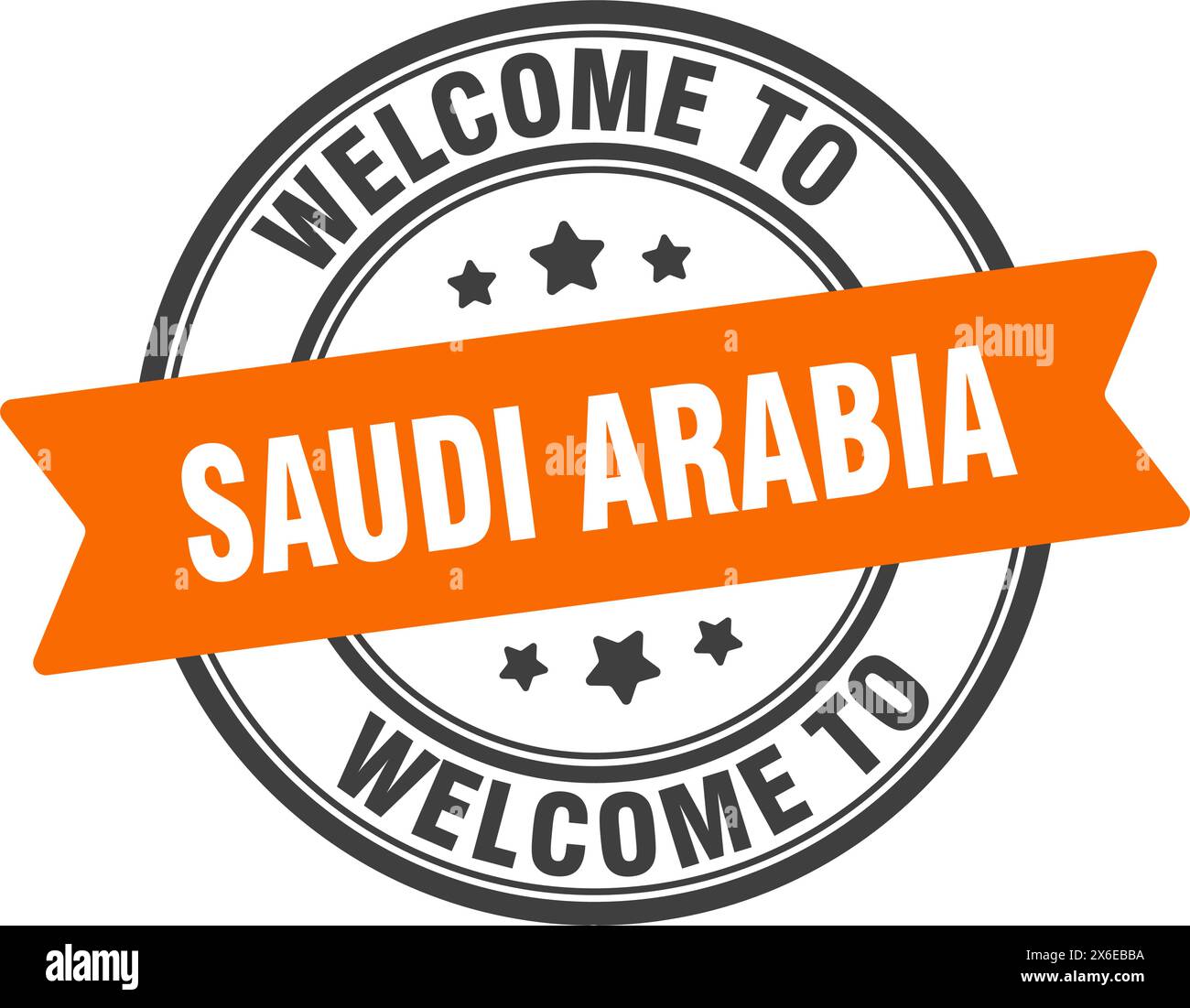 Welcome to Saudi Arabia stamp. Saudi Arabia round sign isolated on ...
