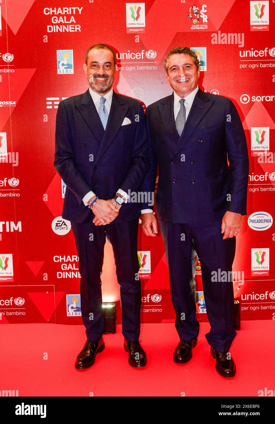 Roma, Italia. 13th Apr, 2024. Charity Dinner Coppa Italia a Villa Miani ...