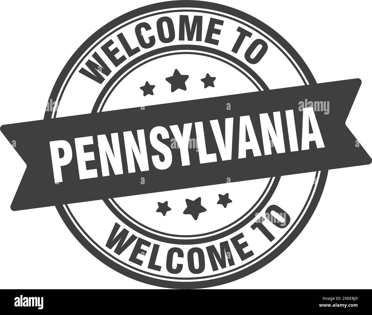 Welcome to Pennsylvania stamp. Pennsylvania round sign isolated on ...