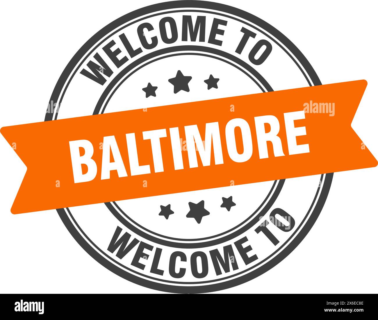 Welcome to Baltimore stamp. Baltimore round sign isolated on white ...
