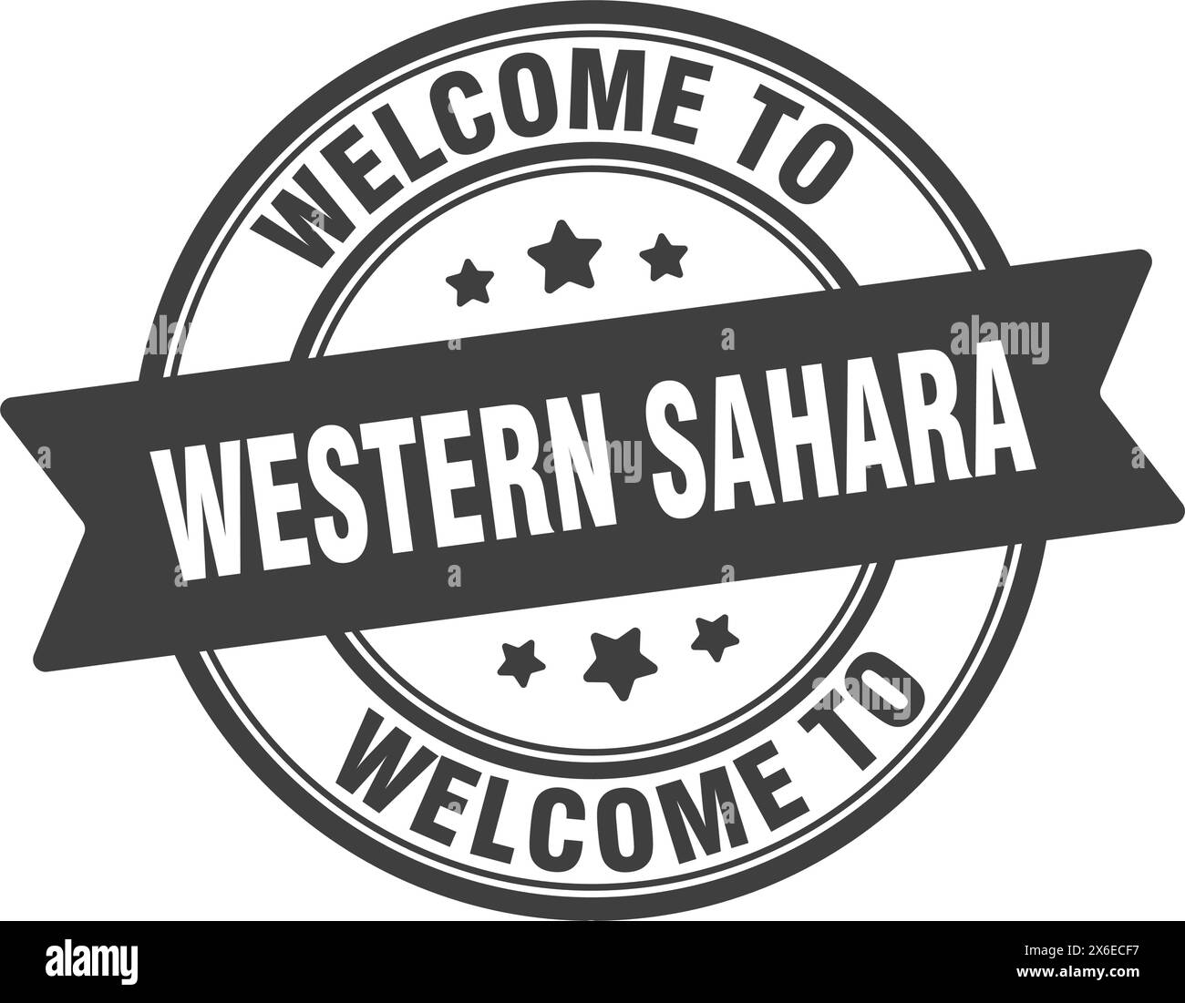 Welcome to Western Sahara stamp. Western Sahara round sign isolated on ...