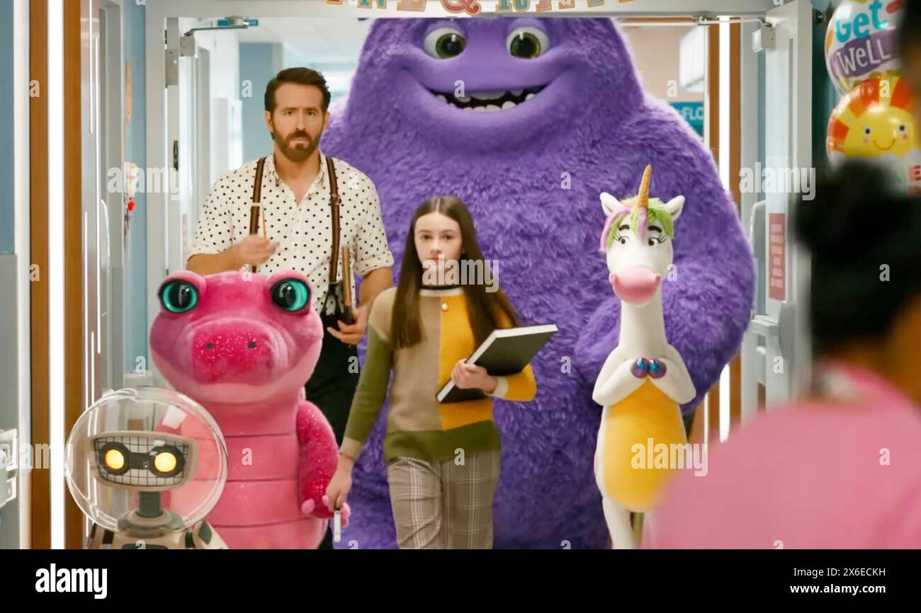 IF 2024 Paramount Pictures film with Cailey Fleming as Bea and John ...