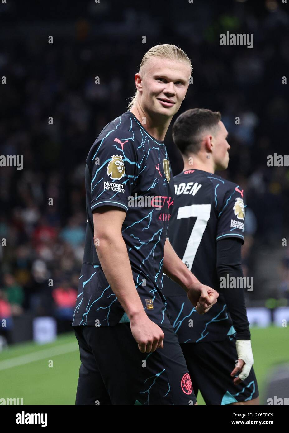 Haaland manchester city back hi-res stock photography and images - Alamy